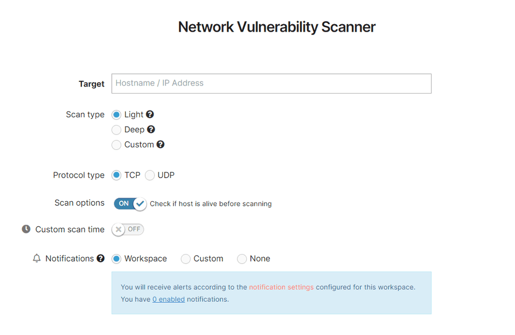 Network Vulnerability Scanner Documentation Pentest Tools Documentation